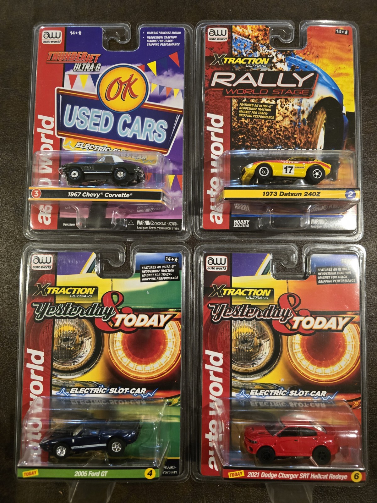 Auto World Slot Cars Lot Of (4) Assorted Hot Rods & More New! Free S/H ...