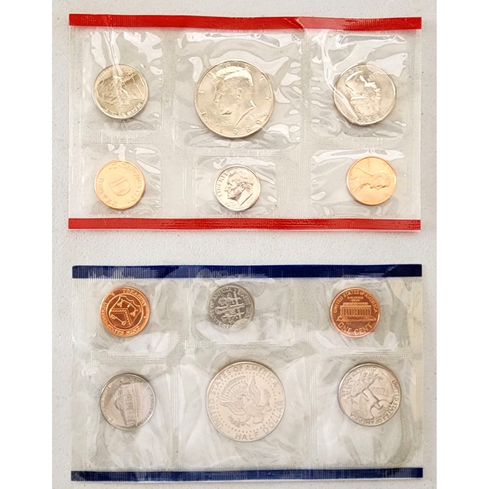 United States Mint 1989 Uncirculated Coin Set D and P Mint Marks OGP ...