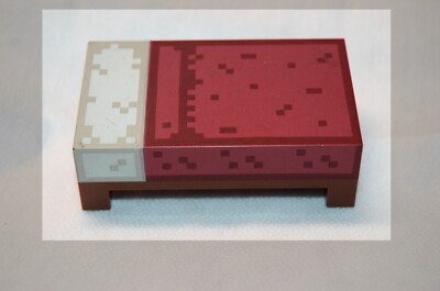 Minecraft Overworld Survival Pack Bed Only Red Roleplay Rare Toy ...