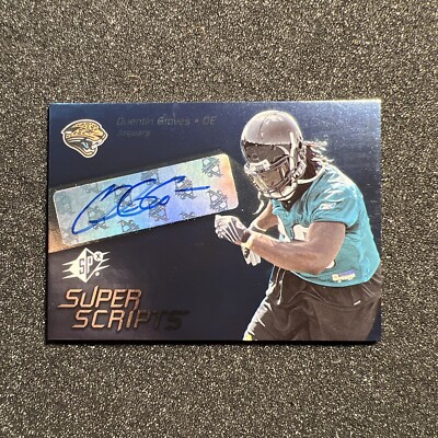 2008 UD Spx QUENTIN GROVES #SSS55 Super Scripts AUTO - JACKSONVILLE ...