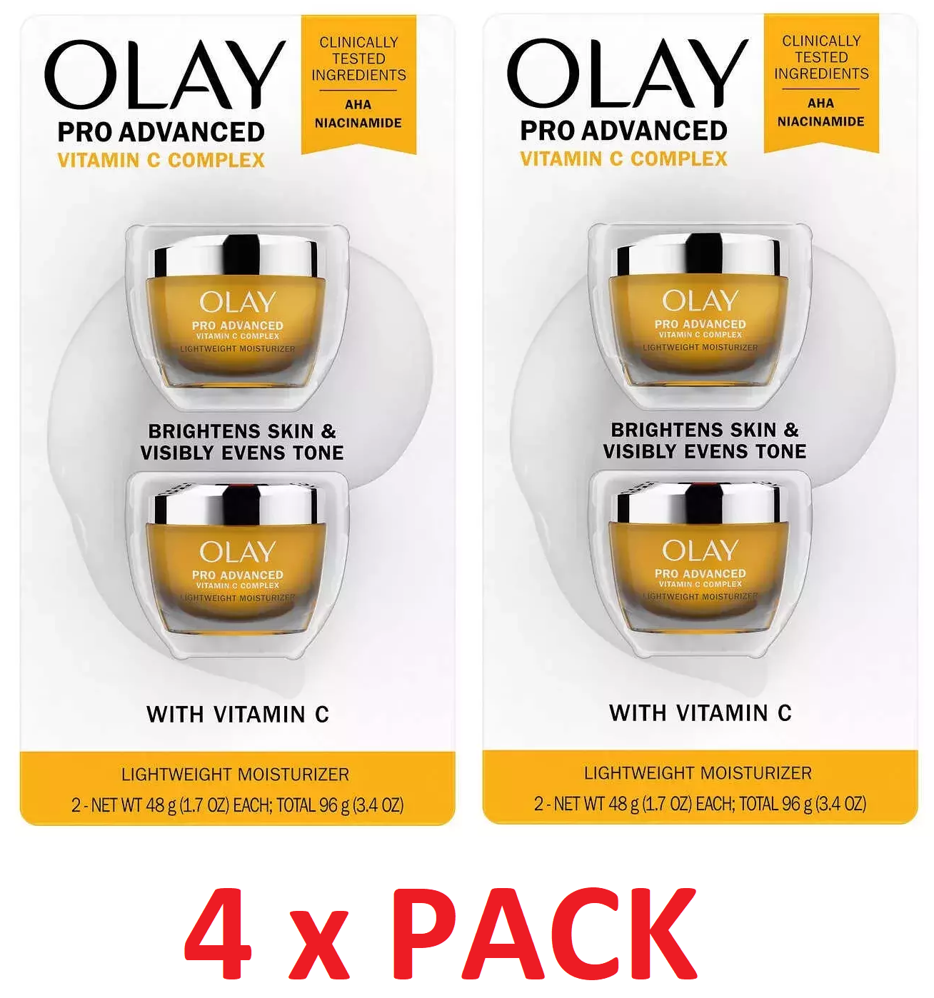 Olay Pro Advanced Vitamin C Complex, 4-pack Moisturizer ( 1.7 fl oz ...