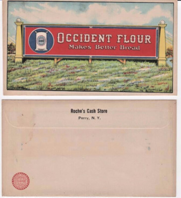 1900's Multi-color Advertising= OCCIDENT FLOUR - Roche's Cash Store ...
