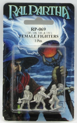 Ral Partha RP-069 Female Fighters (Player Characters) Warriors Cleric ...