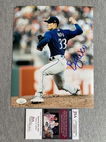 SEATTLE MARINERS- BRYAN WOO AUTOGRAPH 8x10 ACTION PHOTO JSA AS93318 | eBay