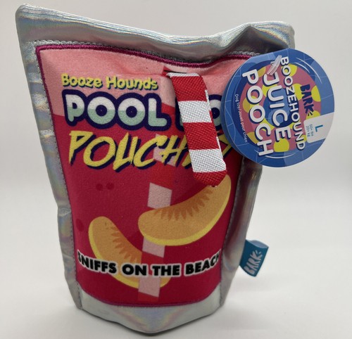 NEW BarkBox Pool Party Boozehound Juice Pooch Pouch L Size Dog Toy Bark ...