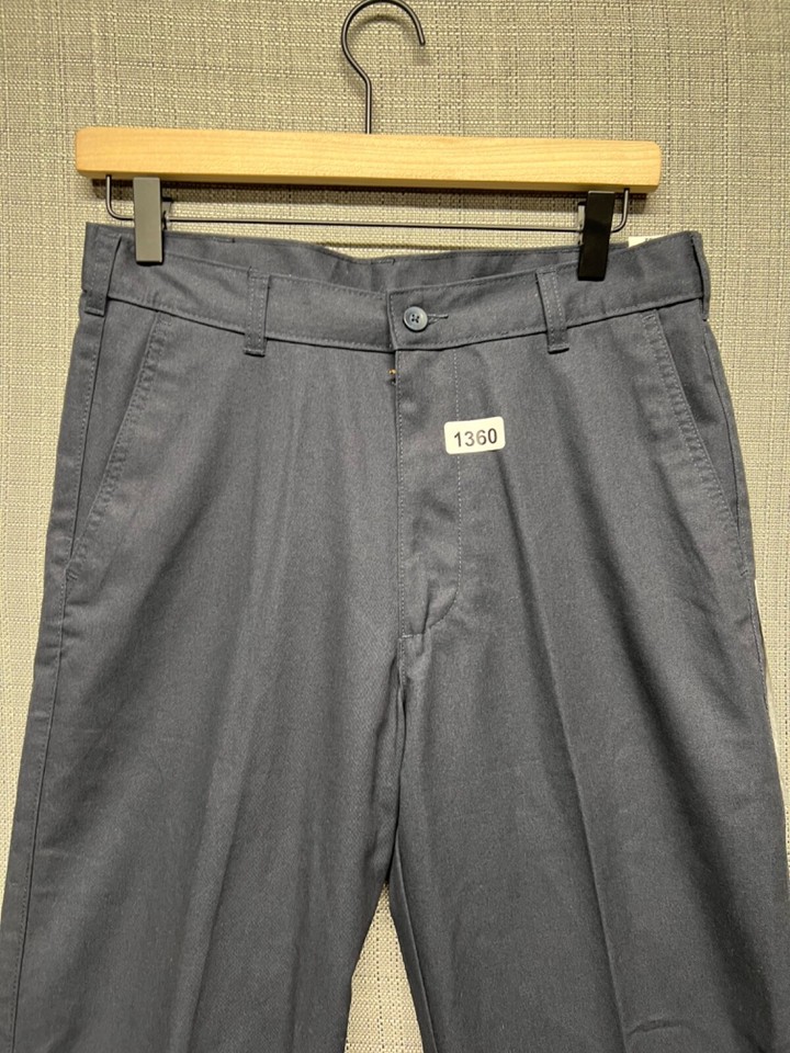 George Men's Dress Pant Blue Solid Plain front button Size 30X32, NWT ...