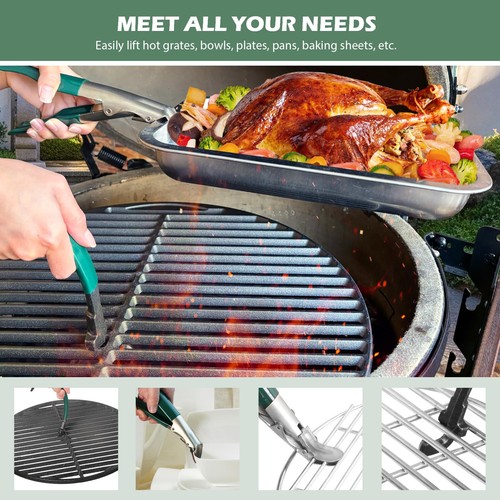 Grill Grate Lifter Gripper Barbeque Grid Lifter,Grill Lifter Gripper ...