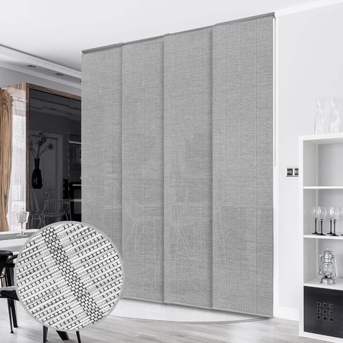 Adjustable Sliding Wall Panel 45.8''-86'' W x 96'' H Room Divider ...