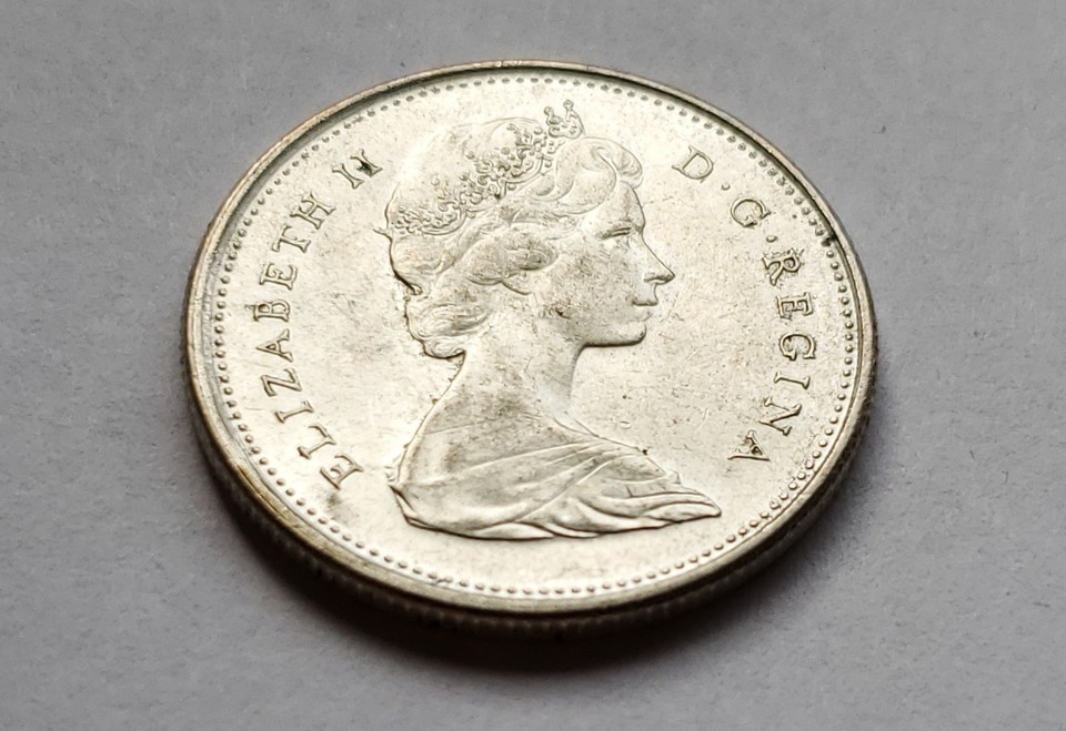 1967 CANADA SILVER 25 CENT - EF40 - QUEEN ELIZABETH II QUARTER | eBay