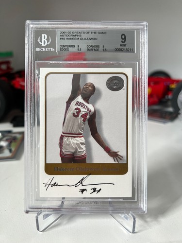 2001-02 Greats of the Game Hakeem Olajuwon Auto #45 - BGS 9 | eBay