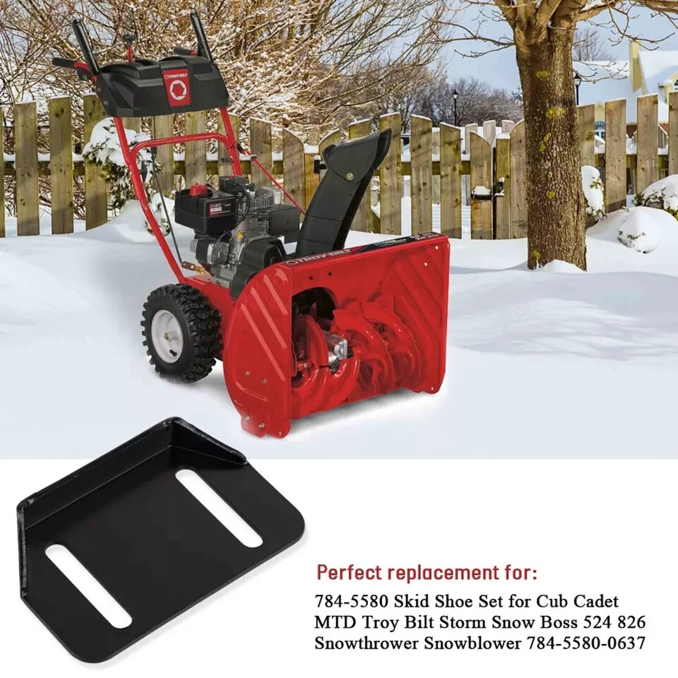 2PACK Snow Blower Thrower Slide Skid Shoes 784-5580 for Cub Cadet & MTD ...
