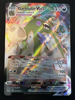 Garbodor VMAX 101/203 SWSH Evolving Skies Full Art Ultra Rare Holo ...