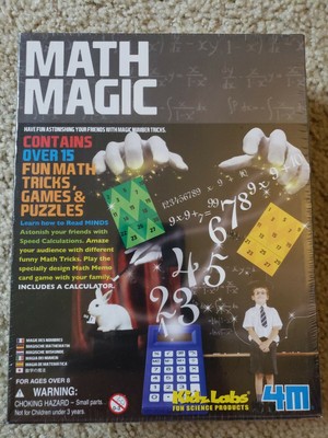 Math Magic Science Kit Kidz Labs Tricks Games Puzzle Educational Games ...