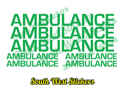 Ambulance Stickers Sticker Medic x 7 | eBay UK