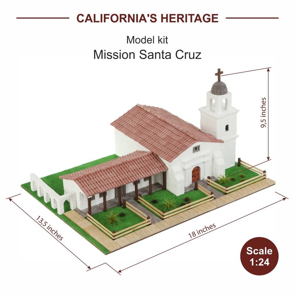 School project Miniature Bricks California Missions Model Kit Santa ...