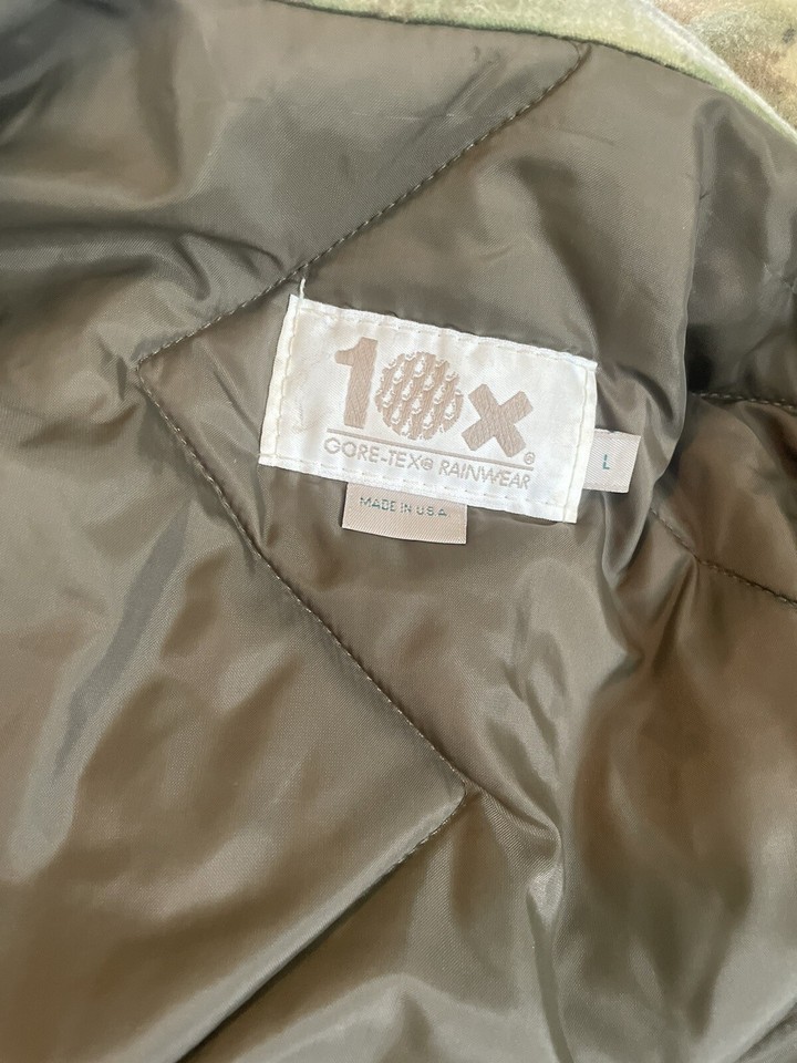 Men's 10X Gore-Tex Rainwear Thinsulate Camouflage Coat Jacket Large ...