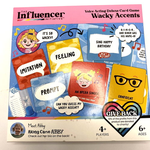 The Influencer Initiative Wacky Accents Voice Acting Deluxe Card Game ...