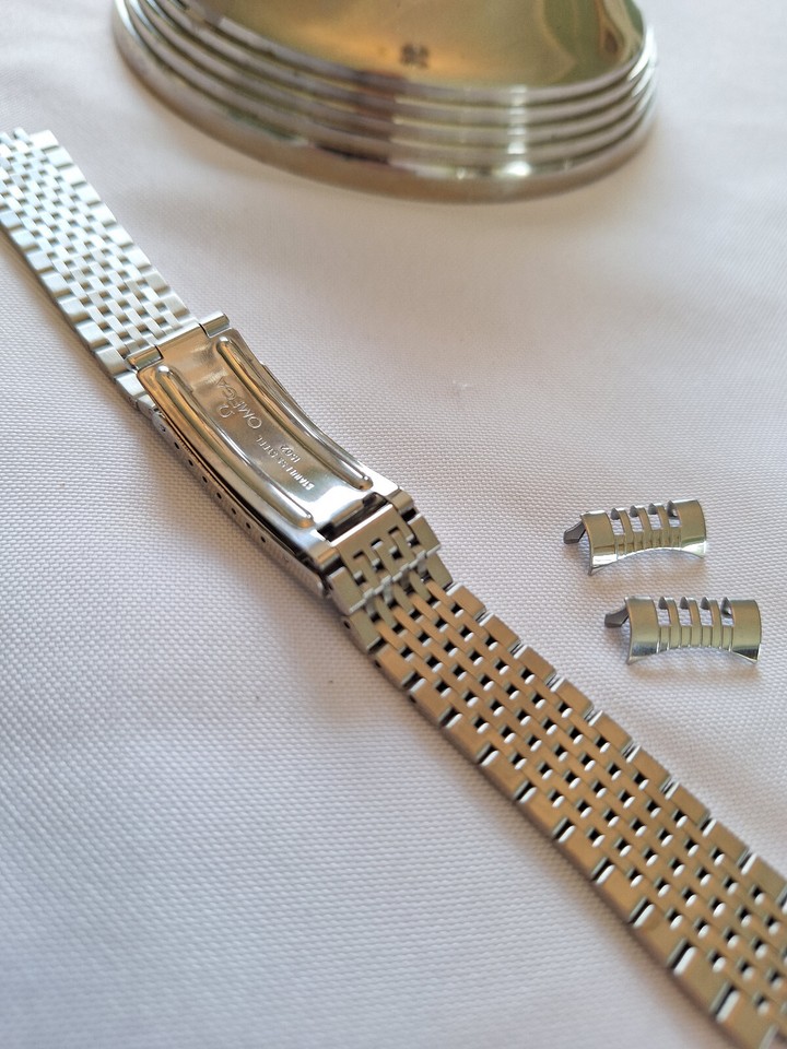 Omega Replacement Beads Of Rice Vintage Watch Strap Stainless Steel ...
