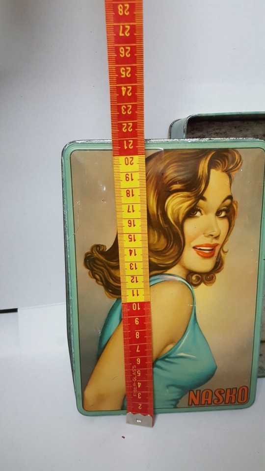 VTG TIN METAL BOX 50s GREEK NASKO CARAMELS (CURRENT ION CHOCOLATE ...