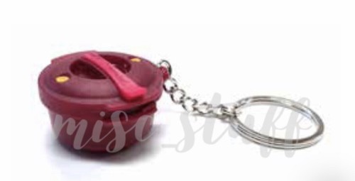 TUPPERWARE BURGUNDY MICROWAVE PRESSURE COOKER KEYCHAIN KEYRING | eBay