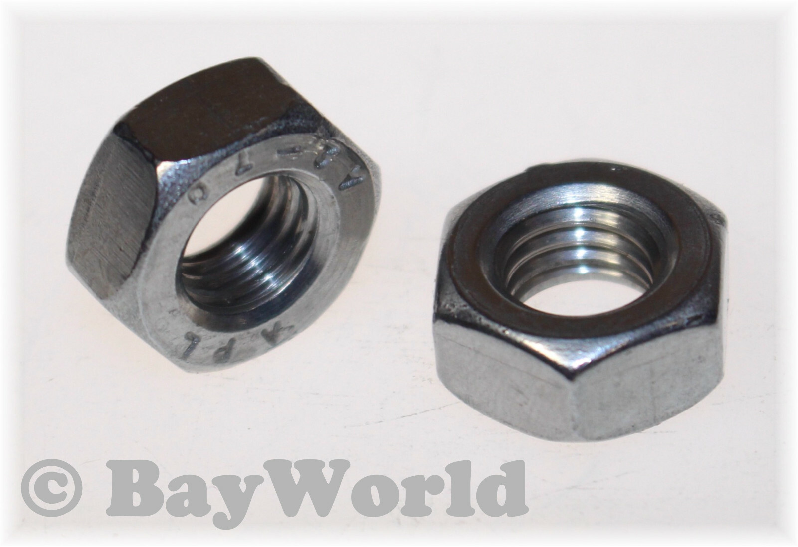 10 x Edelstahl-Muttern M10 Nut(ss) Sechskantmutter Rostfrei V2A Schelle ...