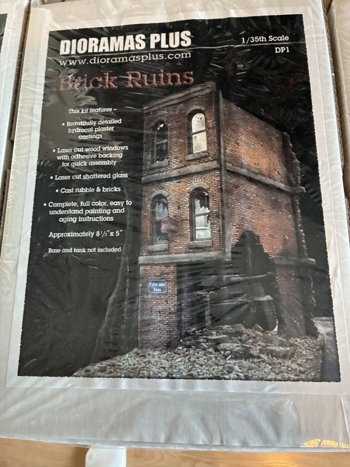 Dioramas Plus 3 THREE 1/35 Ruins Building LOT & Lots of Bonus ...