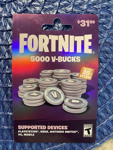 Fortnite - 5,000 V-Bucks Giftcard | eBay