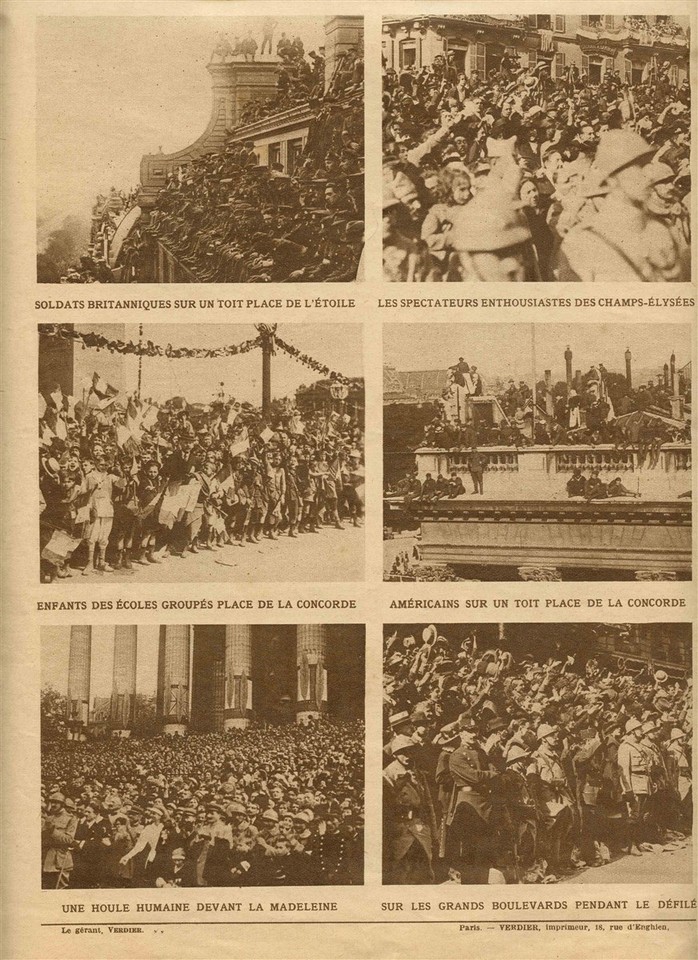 Le Miroir World War I French Military Magazine Liberation of Paris ...