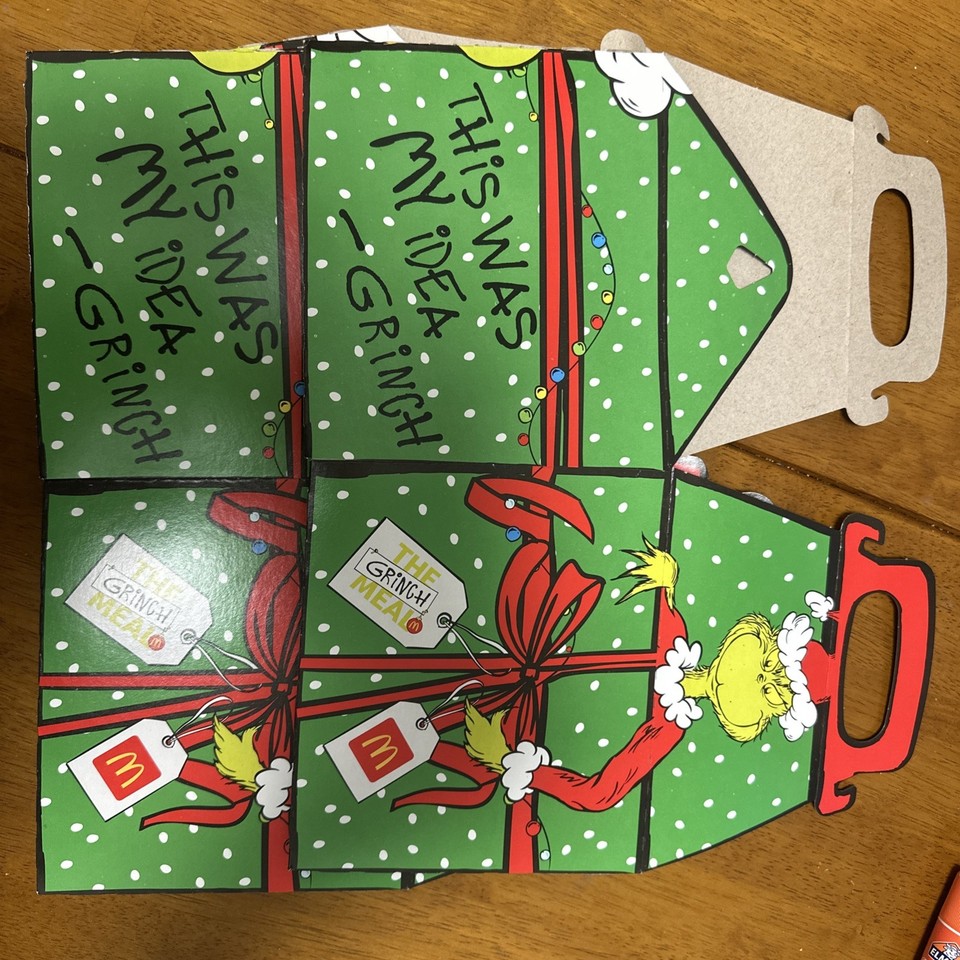 2025 McDonald’s Grinch Happy Meal Box! EMPTY Limited Edition! LOT OF 6 ...