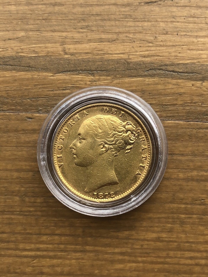 1872 Queen Victoria Shield Back Gold Sovereign | eBay UK