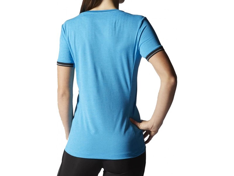 New Adidas ClimaChill Running Top T-Shirt - Blue - Ladies Womens Gym ...