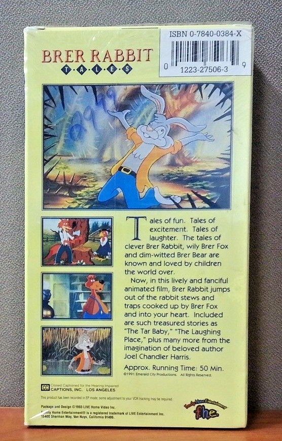 Brer Rabbit Tales VHS BRAND NEW 12232750639| eBay