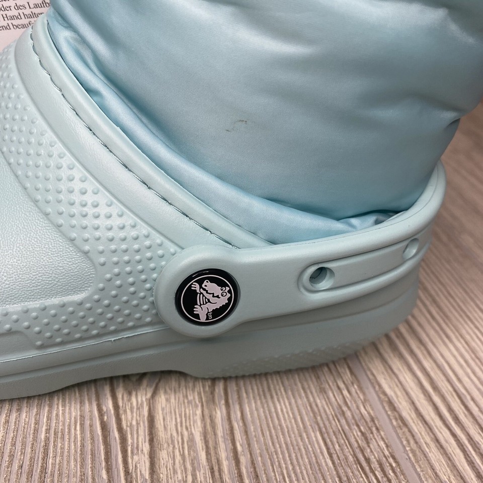 Crocs Classic Neo Puff Short Snow Boots Women’s 5 Pure Water Blue New ...