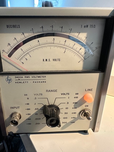 HP 3400A RMS Voltmeter Hewlett Packard 3rd Generation AC for sale ...