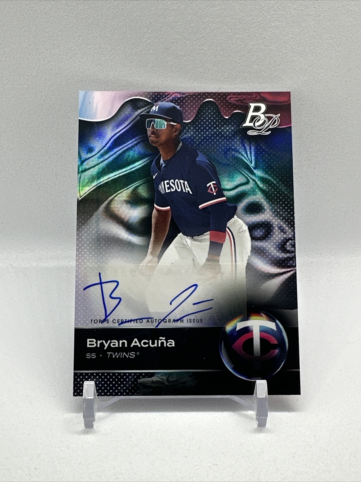 2023 Bowman Platinum Bryan Acuna Top Prospect Autograph Auto #86 Twins ...