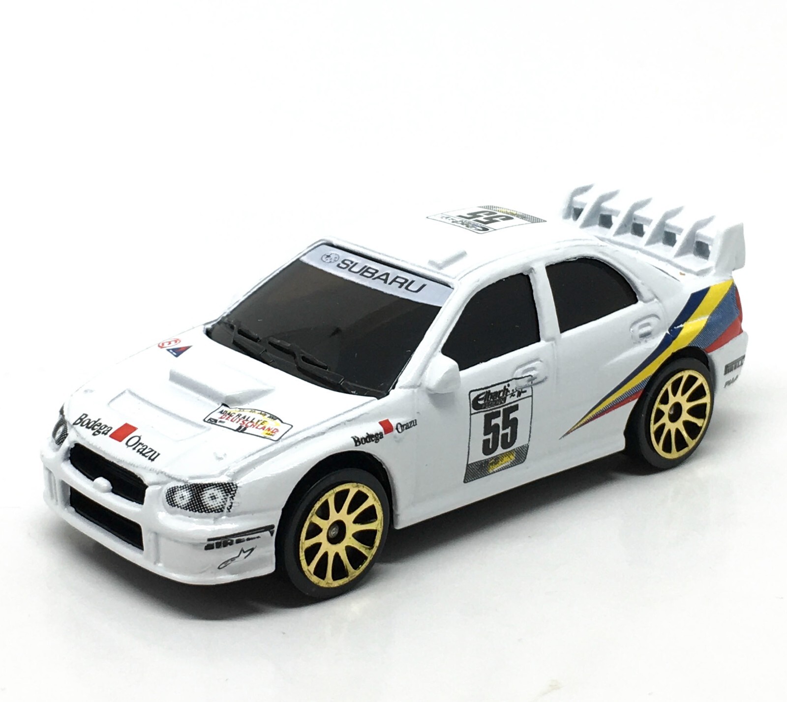Majorette Subaru Impreza WRC no.55 White - Wheels 10SG 1:57 3" no ...