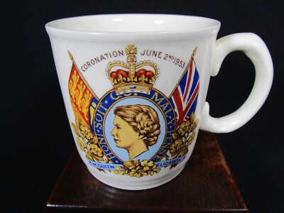 Vintage British Pottery Queen Elizabeth II 1953 Coronation Mug | eBay