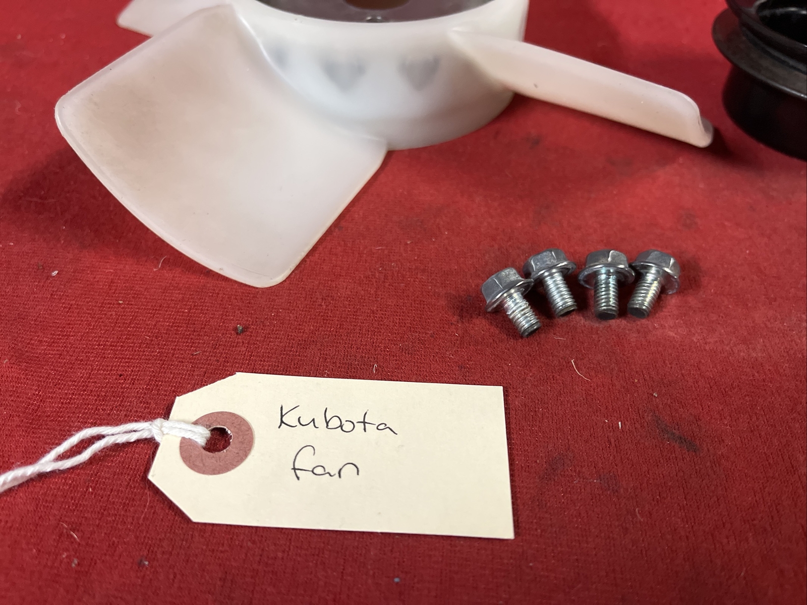 Kubota RTV 900 D902 Diesel Engine Cooling Fan Pulley Hardware OEM ...