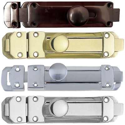 Slide Shoot Door Bolts Heavy Duty Surface Mounted 152mm 6 Inch - UK ...