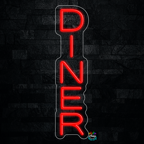 Diner LED Neon Sign 6"L x 24"H #32222 | eBay