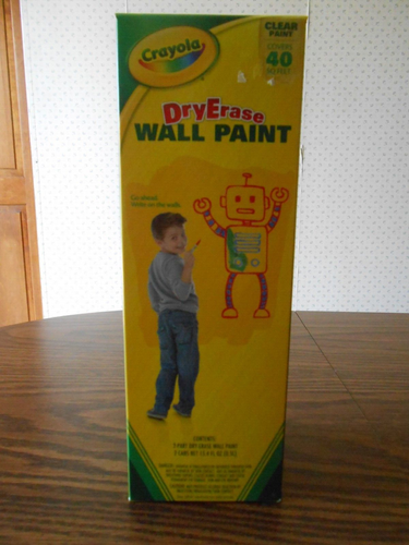 Crayola Dry Erase wall paint covers 40 sq. feet NEW | eBay