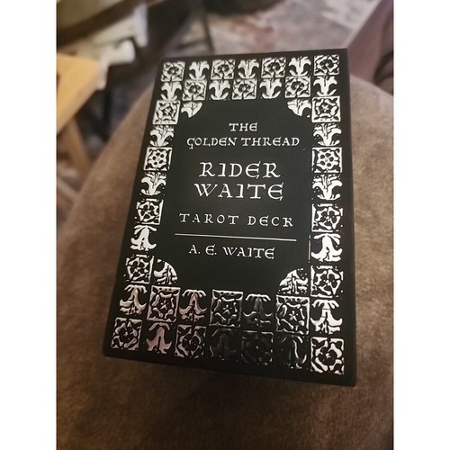 THE GOLDEN/SILVER THREAD Rider Waite BOX GILDED EDGE 78 Card Tarot Set ...