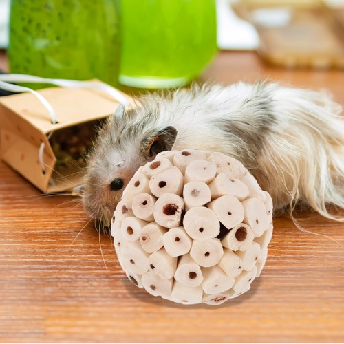 6 Pcs Bird Balls Toys Parrot Chew Edible Soft Shredding Foraging ...