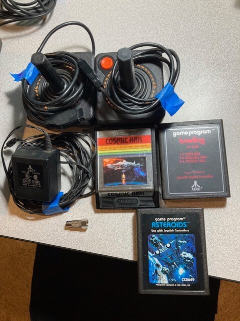 #145 - Atari CX2600A (Tested 4-Switch) w/2 Joysticks, Atari Power & RF ...