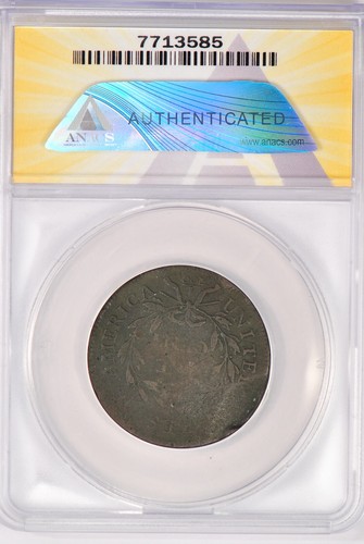 1796 Liberty Cap Cent Sheldon 89 ANACS Good 4 DETAILS G 04 S-89 Coin 1C ...