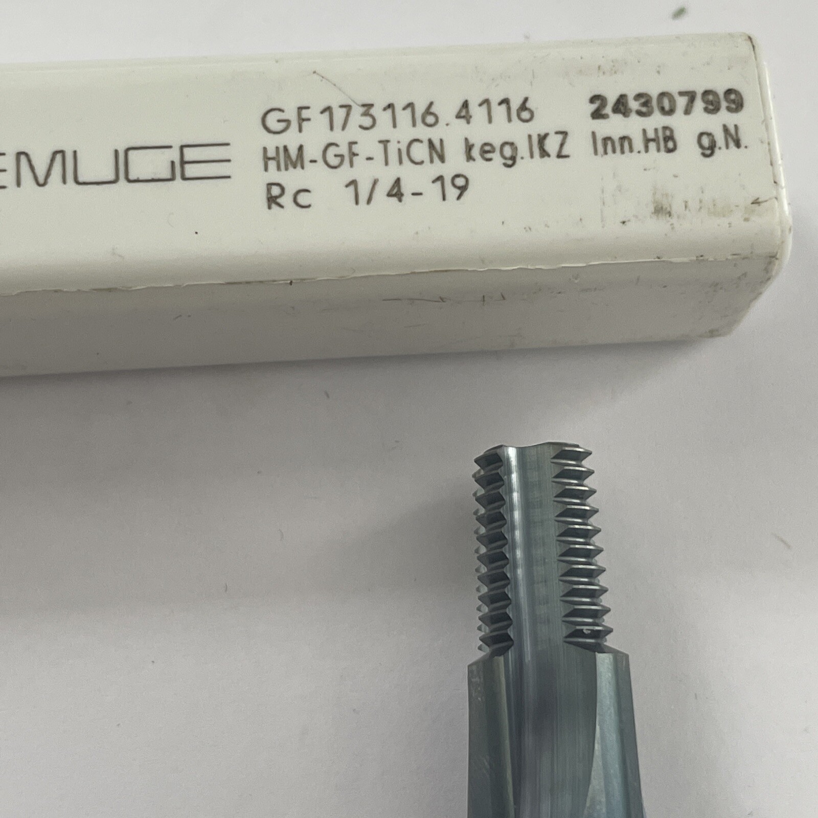 1/4-19 BSPT EMUGE carbide thread milling cutter tapered GF173116.4116 ...