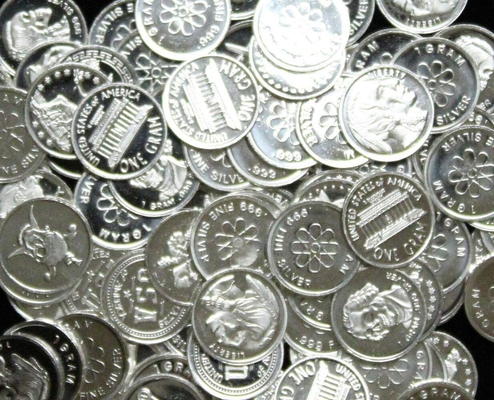 (40x) Pure .999 Fine Silver Pieces Premium Rare New Bullion Estate Lot ...