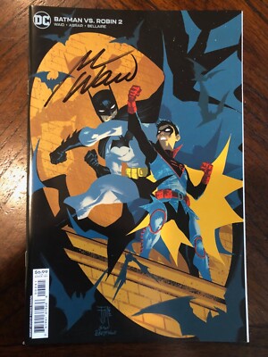 Batman vs. Robin #2 Francis Manapul cardstock variant AUTOGRAPHED by ...