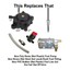 TORO FUEL PUMP WALBRO REPLACEMENT KIT FUEL VACUUM LINE AND BRASS ...