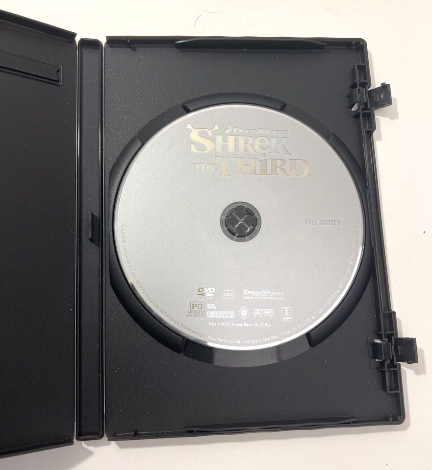 Shrek Box Set Trilogy Movies 3 DVD’s, Full Screen By Dream work Used ...